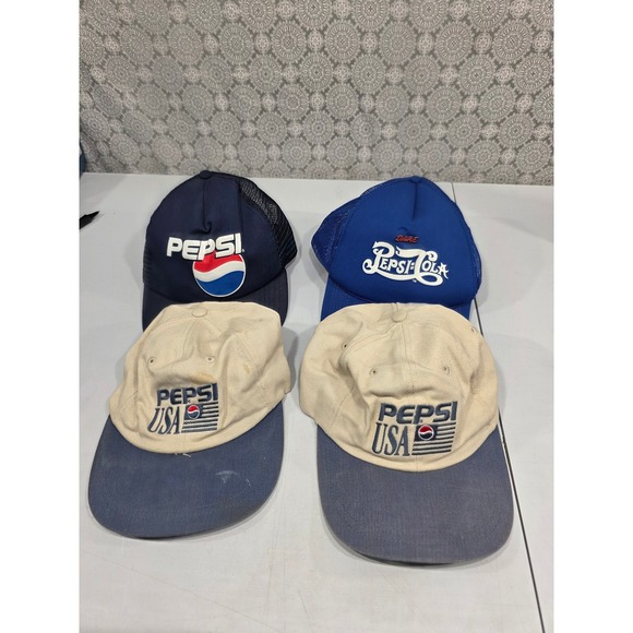Pepsi | Accessories | Vintage Pepsi Cola Usa Trucker Hat Collection 4 ...